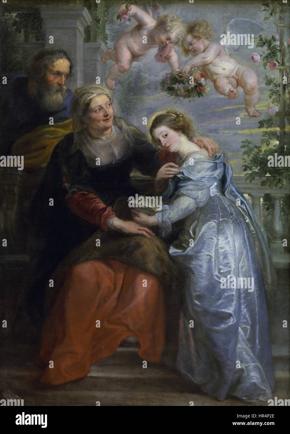 Peter Paul Rubens' painting 'The Education of the Virgin' depicts the ...