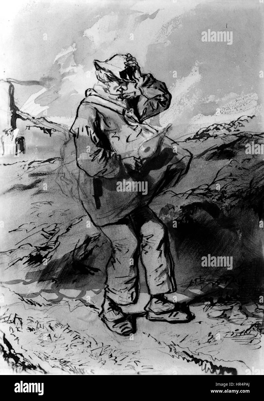 Paul Gavarni’s illustration for 'The Twelve Months' series depicts ...