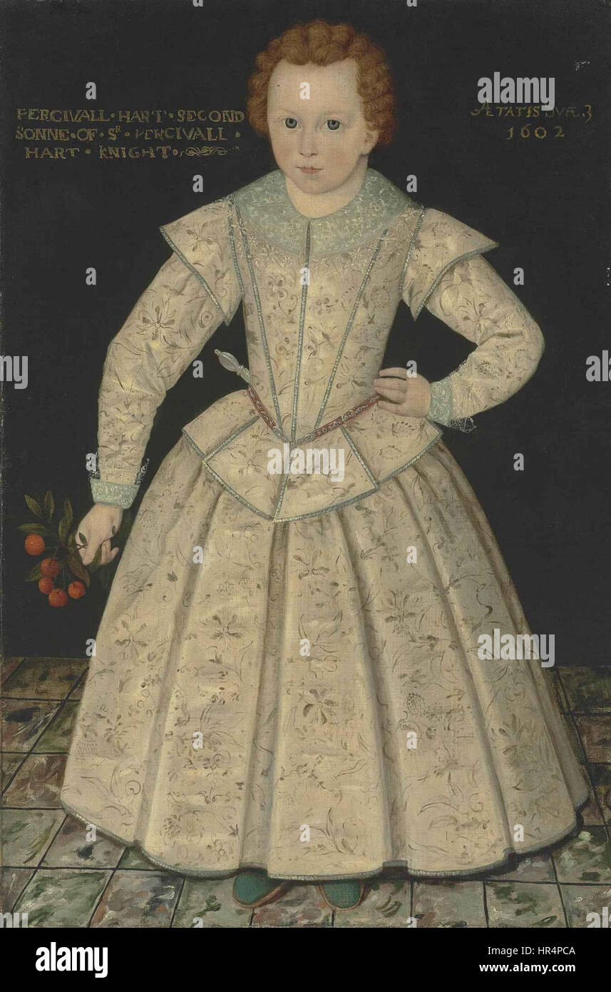 This portrait of Percival Hart, aged 34, captures the figure in a ...