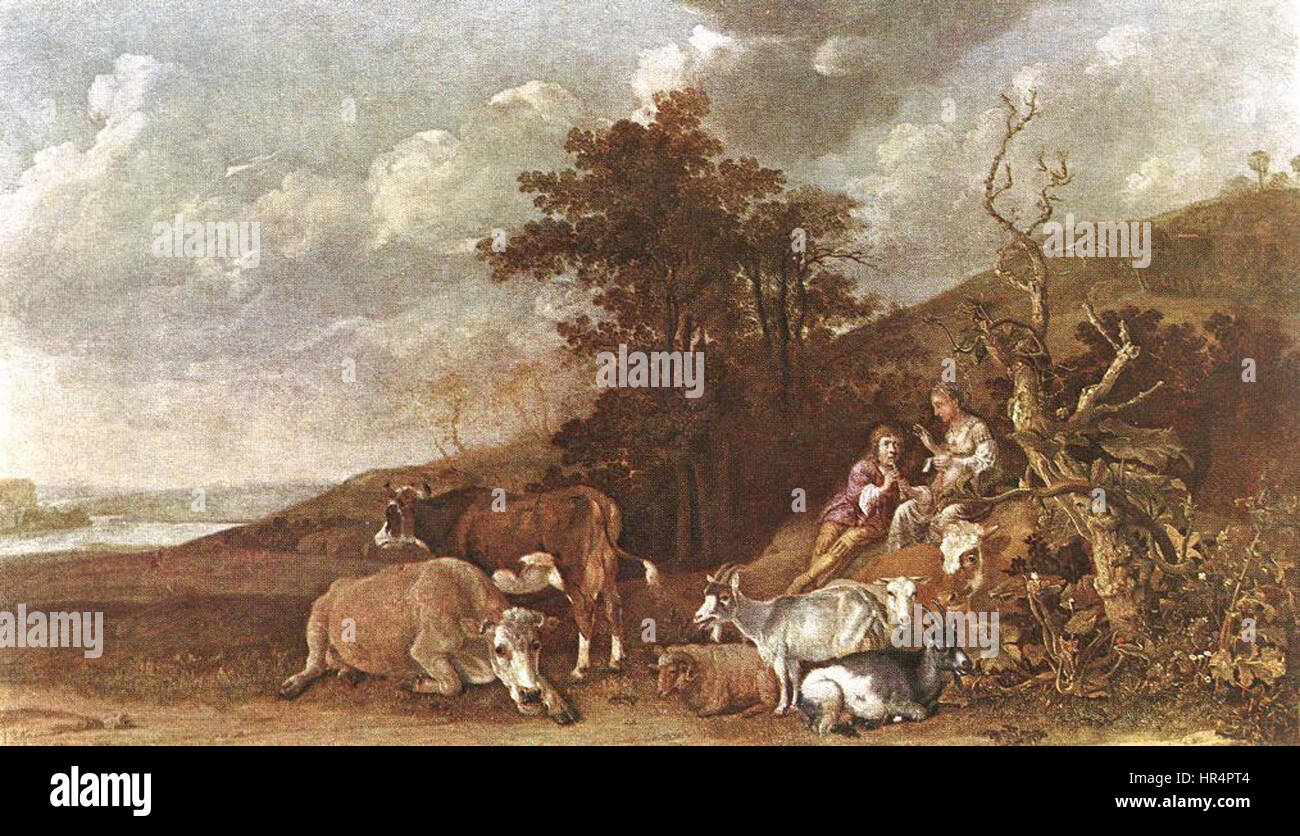 Flute playing shepherdess hi-res stock photography and images - Alamy