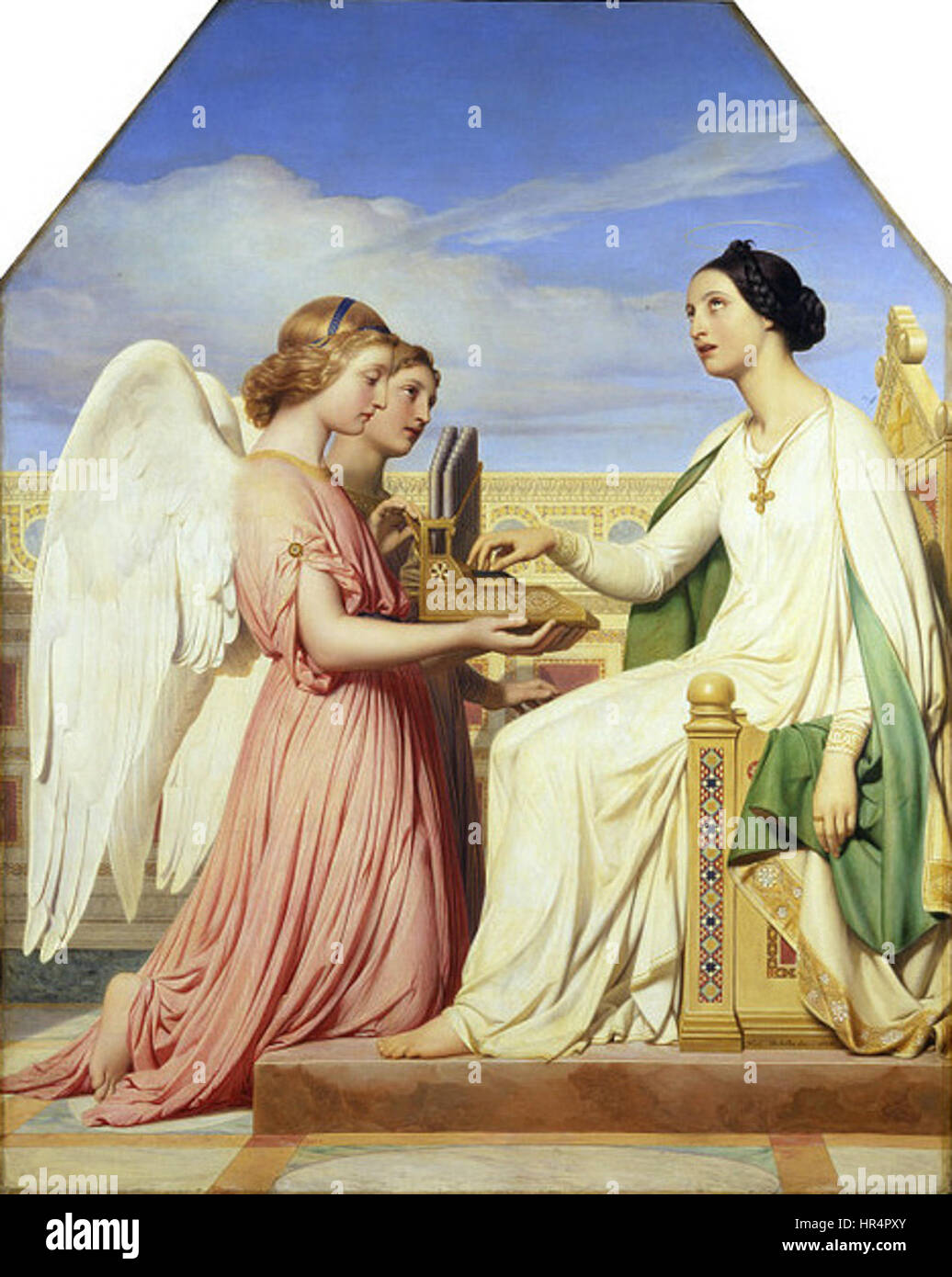 Paul Delaroche St Cecilia and the Angels VA Stock Photo - Alamy
