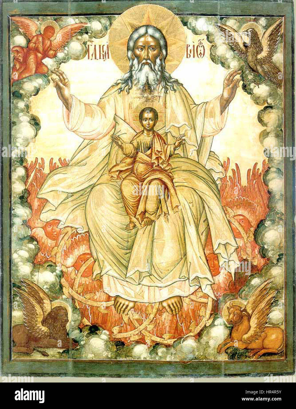 Paternity icon (Oruzheynaya palata, 1680s Stock Photo - Alamy
