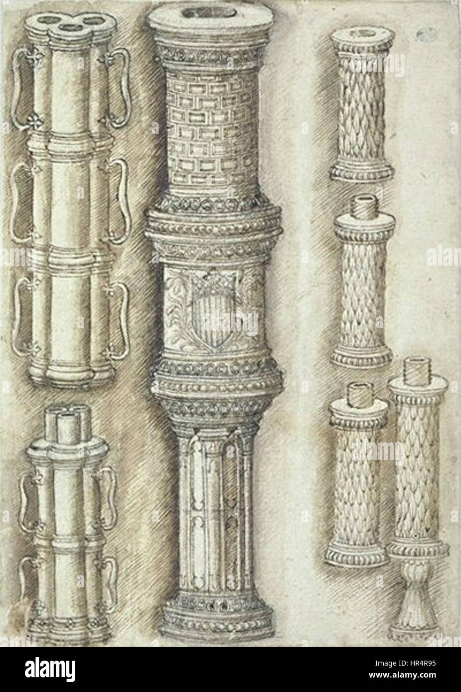 Intricate illustration features figures hi-res stock photography and ...