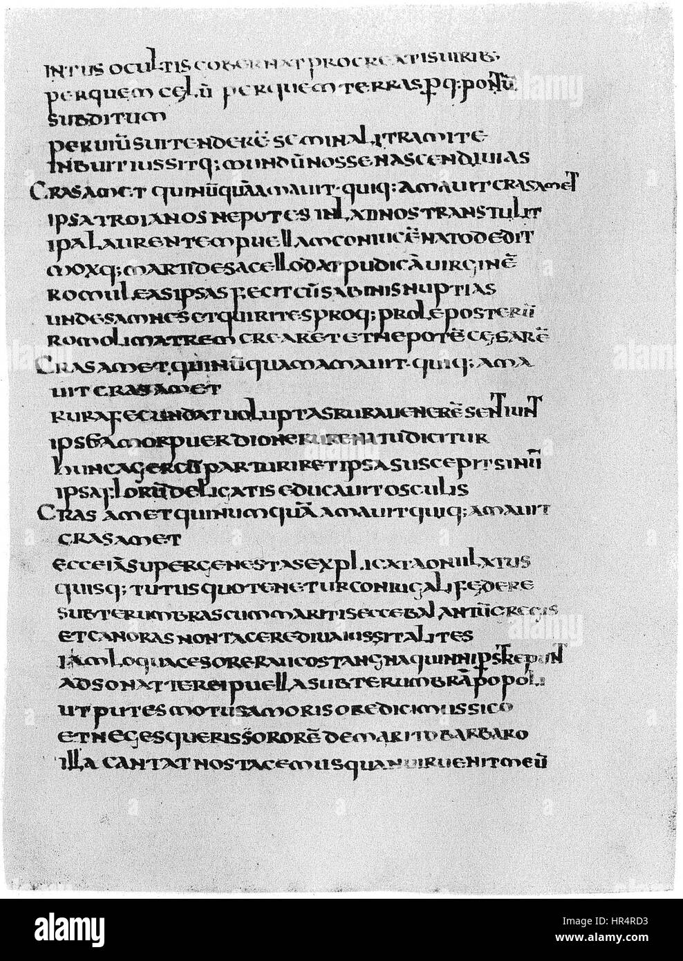 The Pervigilium Veneris, an ancient Roman text, is depicted in this ...