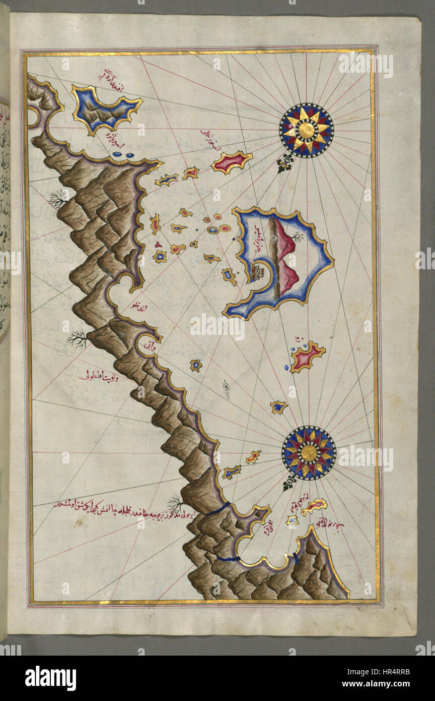 Piri Reis - Map of Unidentified Islands Off the Southern Anatolian ...