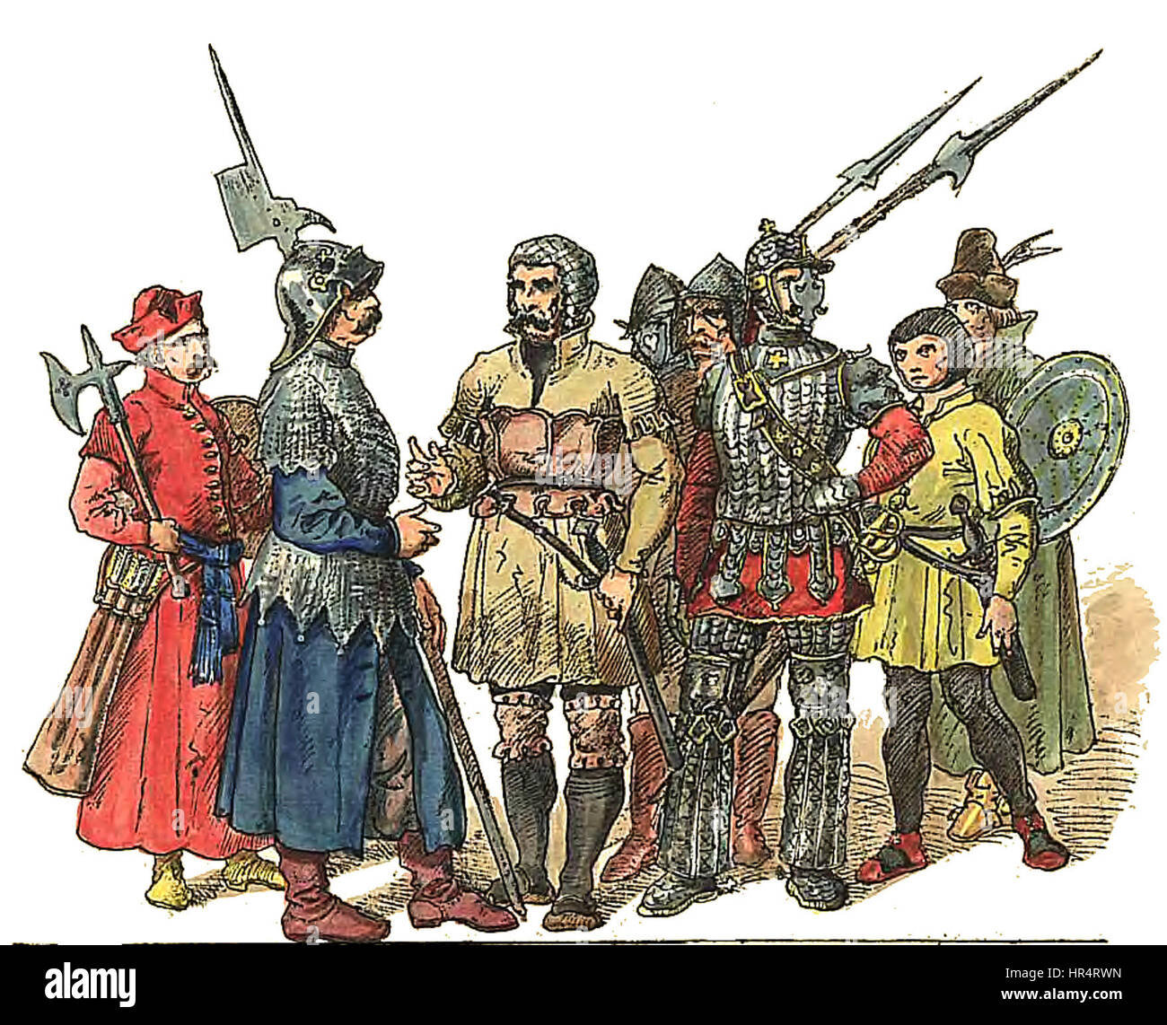 This depiction of Polish soldiers from 1507 to 1548 illustrates the ...
