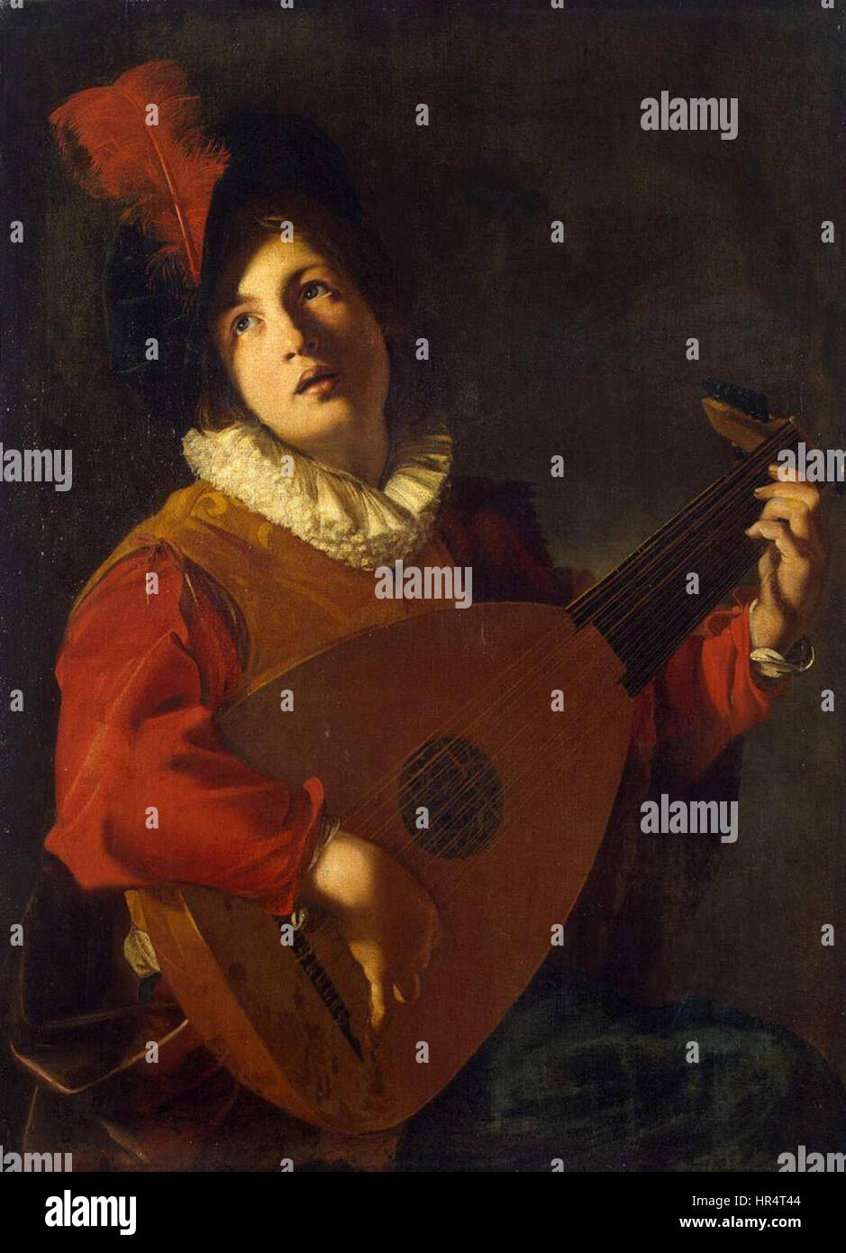 Young lute player hi-res stock photography and images - Alamy