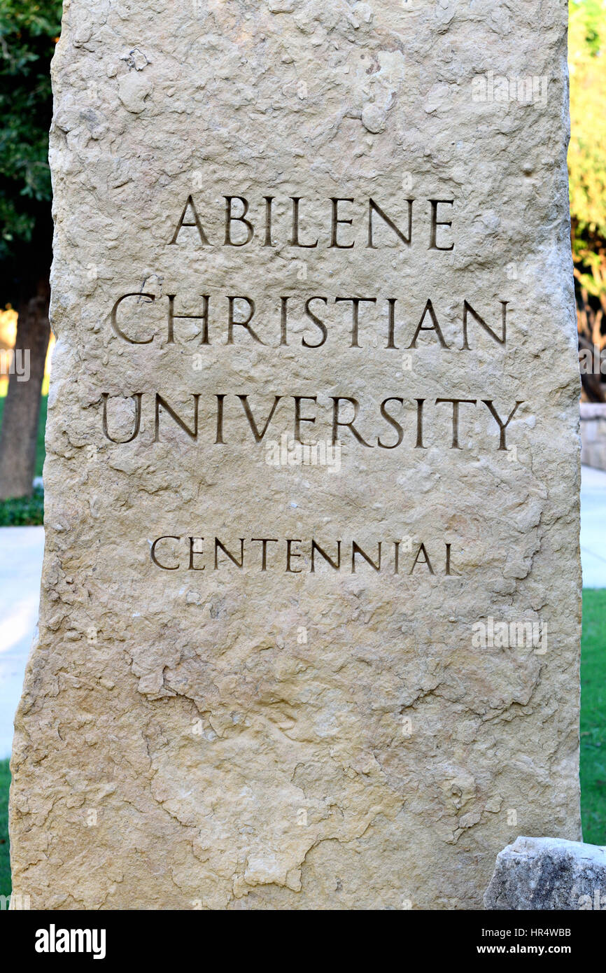 University Stone Marker Stock Photo - Alamy
