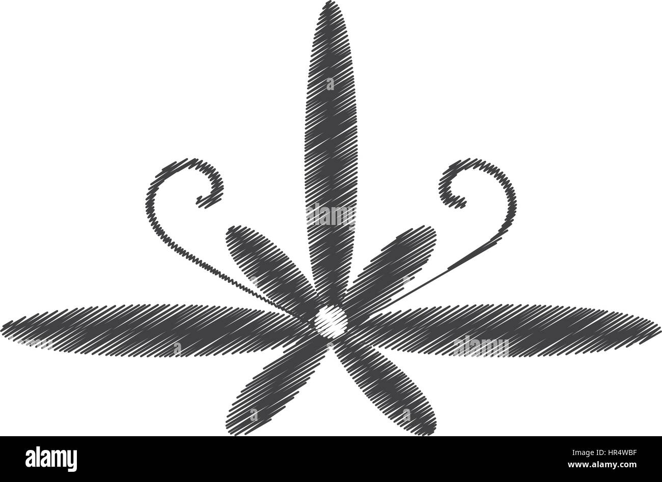 drawing flower decorate ornate style Stock Vector Image & Art - Alamy