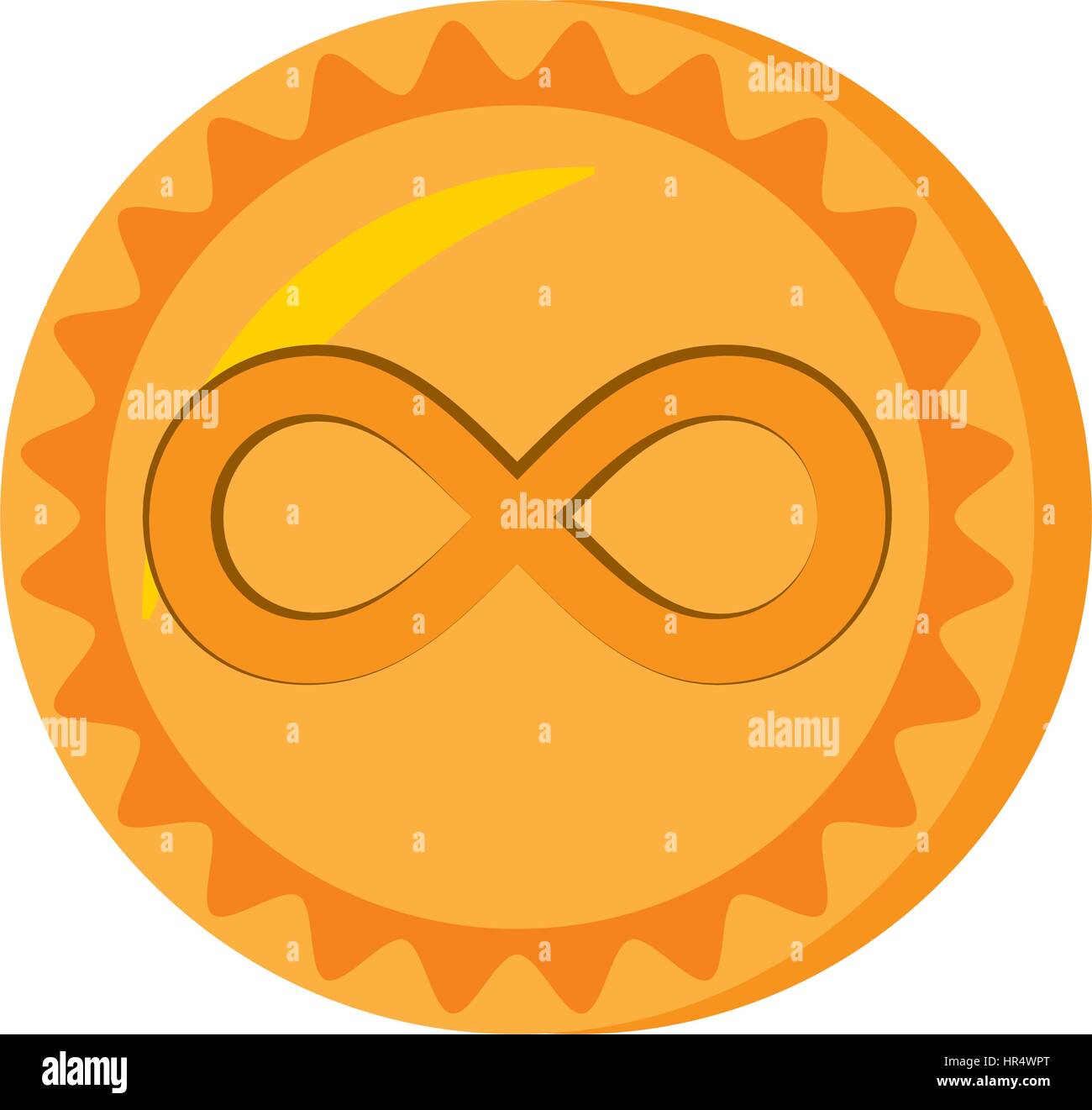 infinitecoin money golden icon Stock Vector Image & Art - Alamy