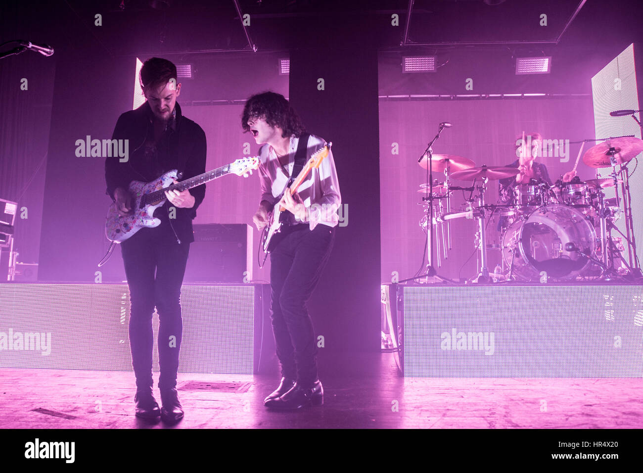 The 1975 - Matty Healy Performing Live In Liverpool, England, UK Stock ...