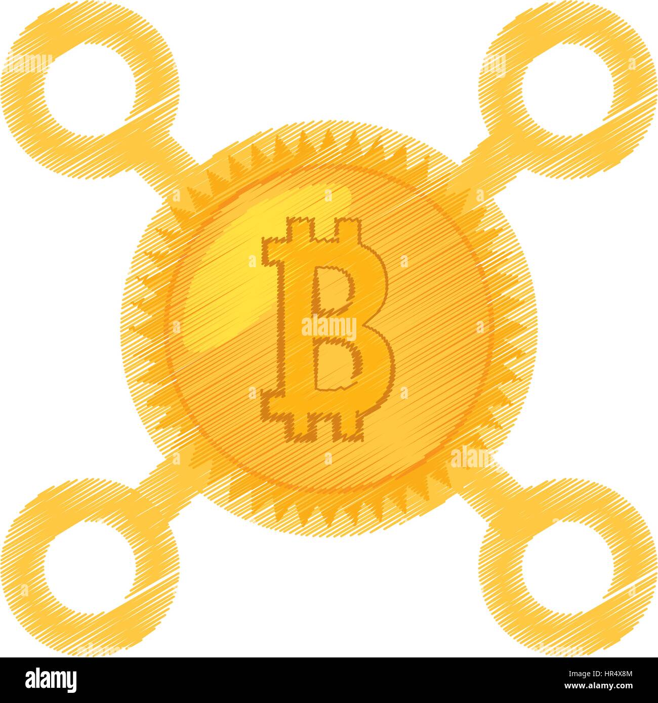 drawing bitcoin currency icon Stock Vector Image & Art - Alamy