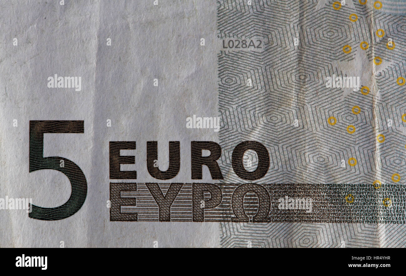 5 euro bill hi-res stock photography and images - Alamy