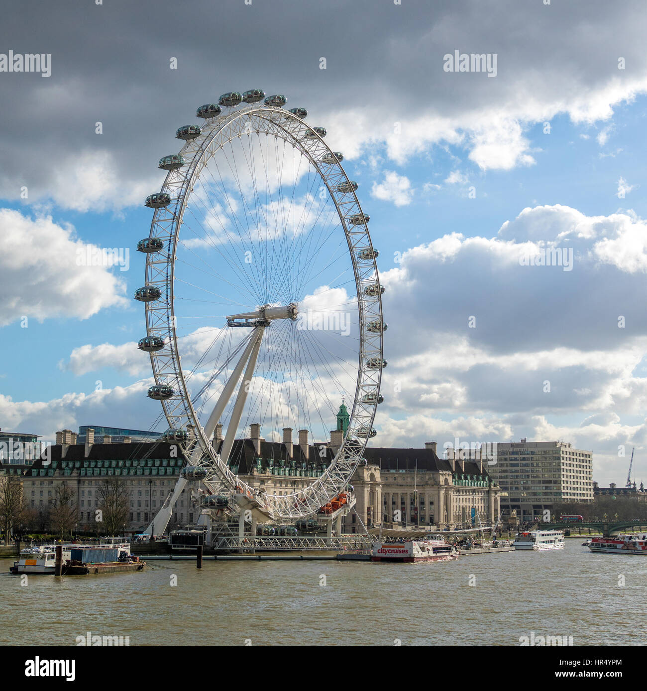 View of the London Eye Stock Photo - Alamy