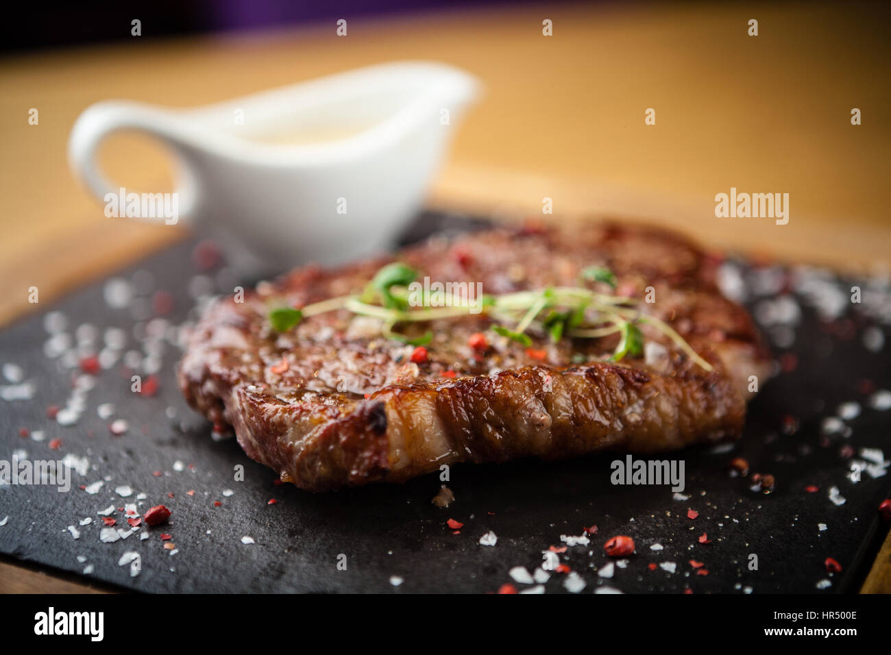 Prime Black Angus New York strip steak Stock Photo - Alamy