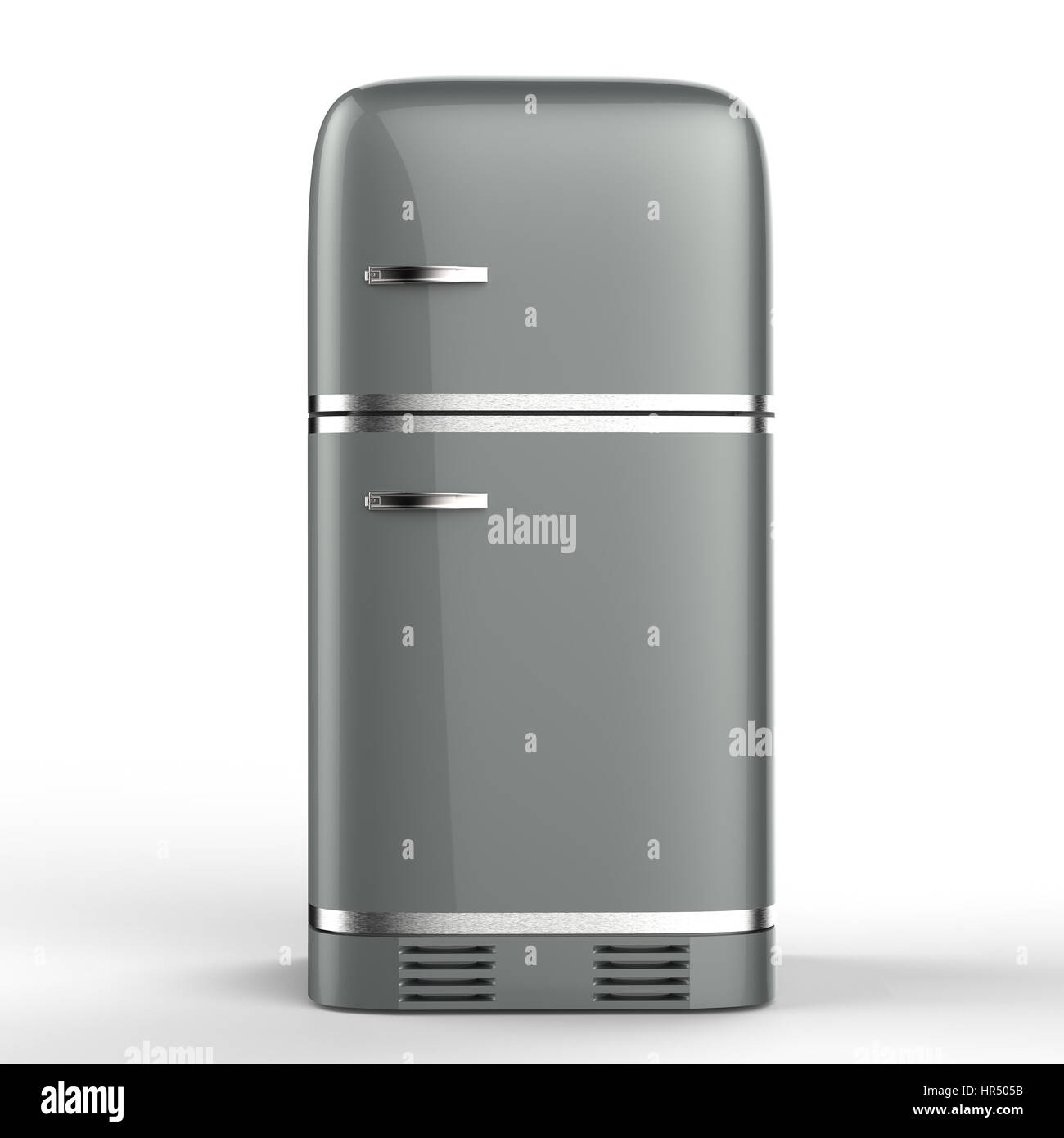 3d rendering retro design fridge Stock Photo - Alamy