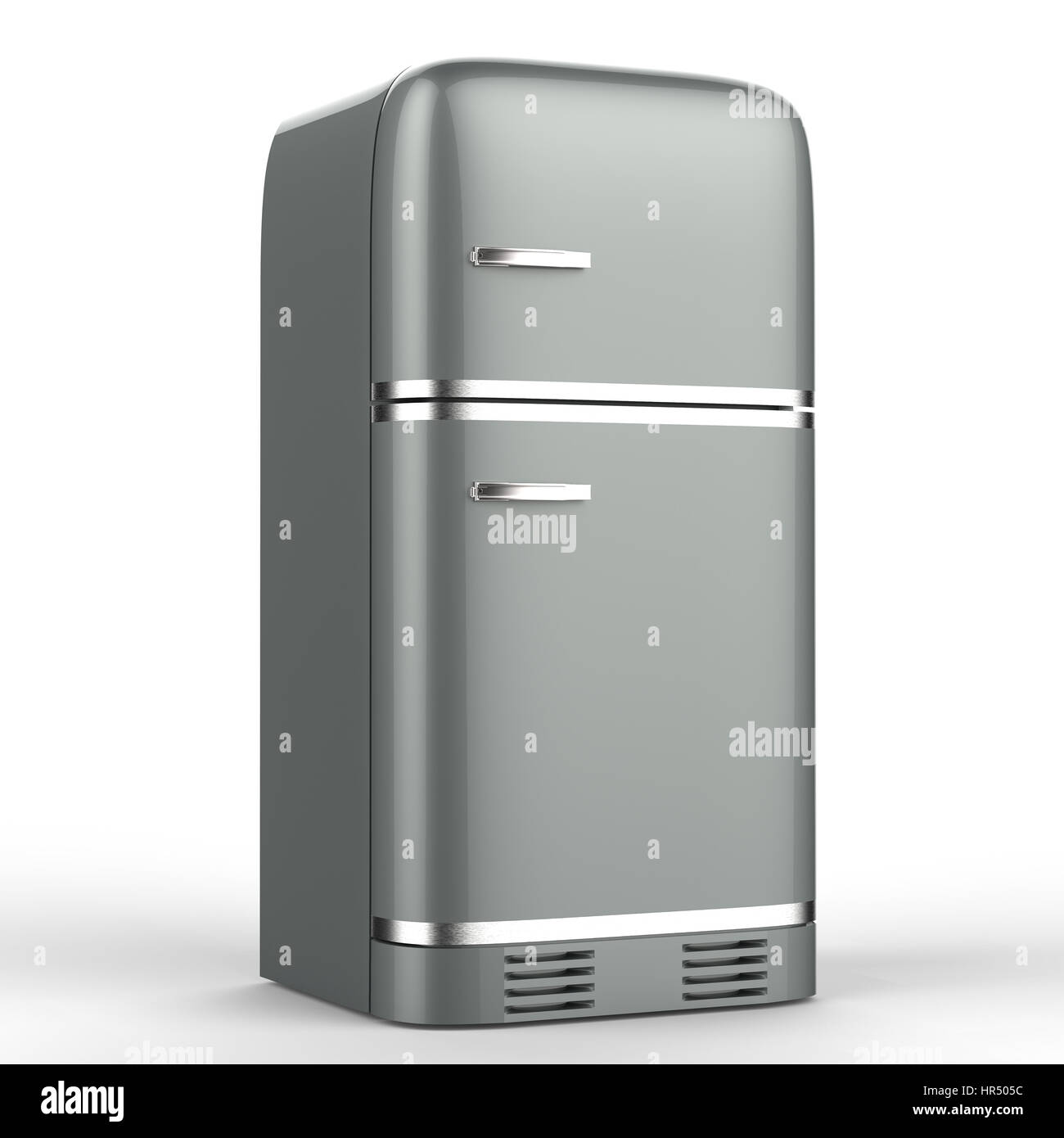 3d rendering retro design fridge Stock Photo - Alamy