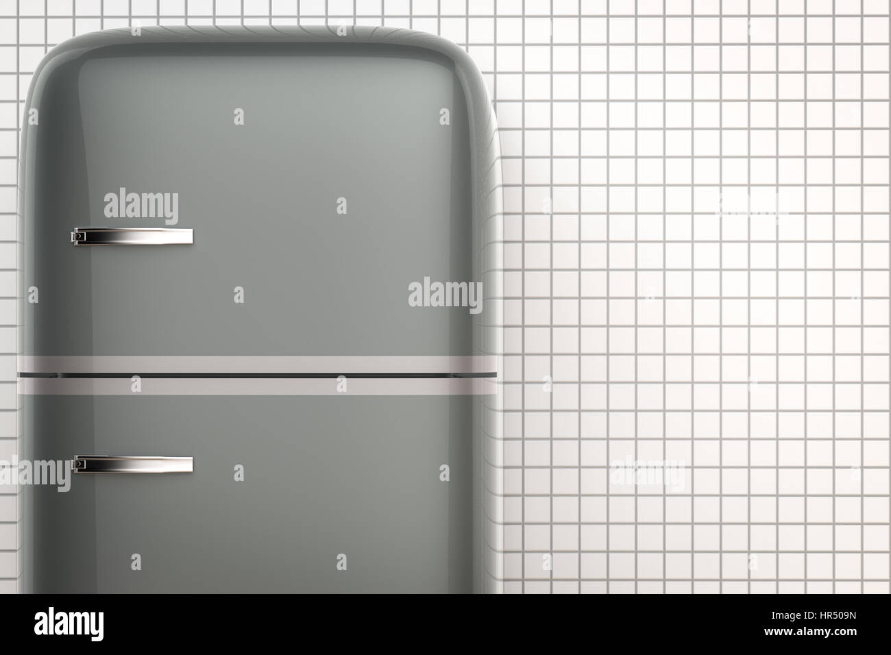 3d rendering retro design fridge Stock Photo - Alamy