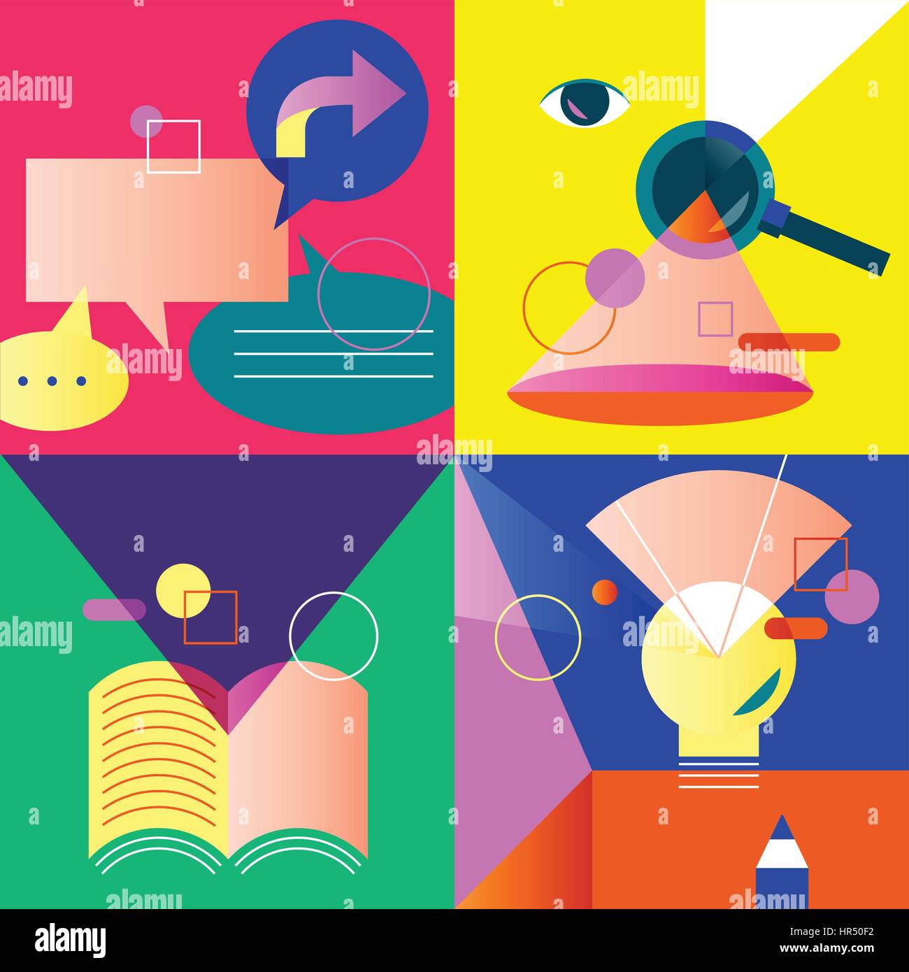 Icon Business Vector Set Colorful Stock Vector Image & Art - Alamy