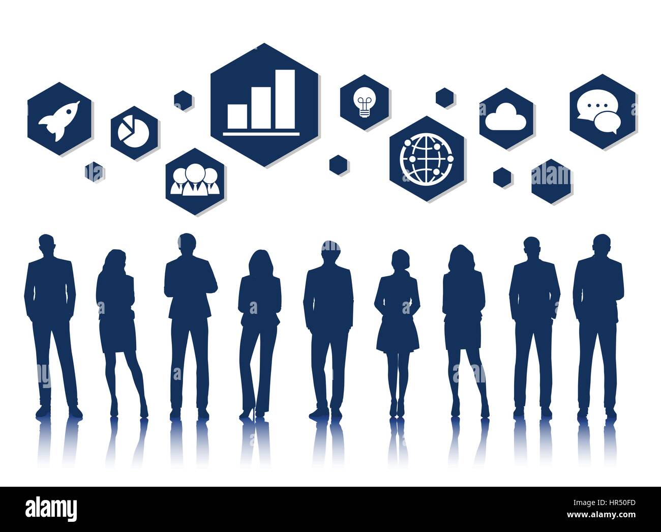 Vector UI Illustration Business People Concept Stock Vector Image & Art ...