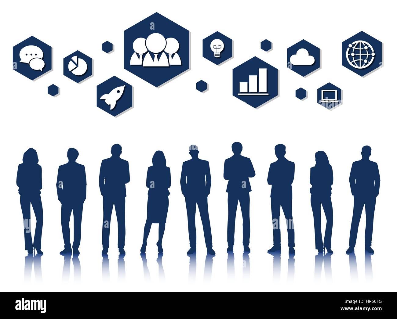 Vector UI Illustration Business People Concept Stock Vector Image & Art ...