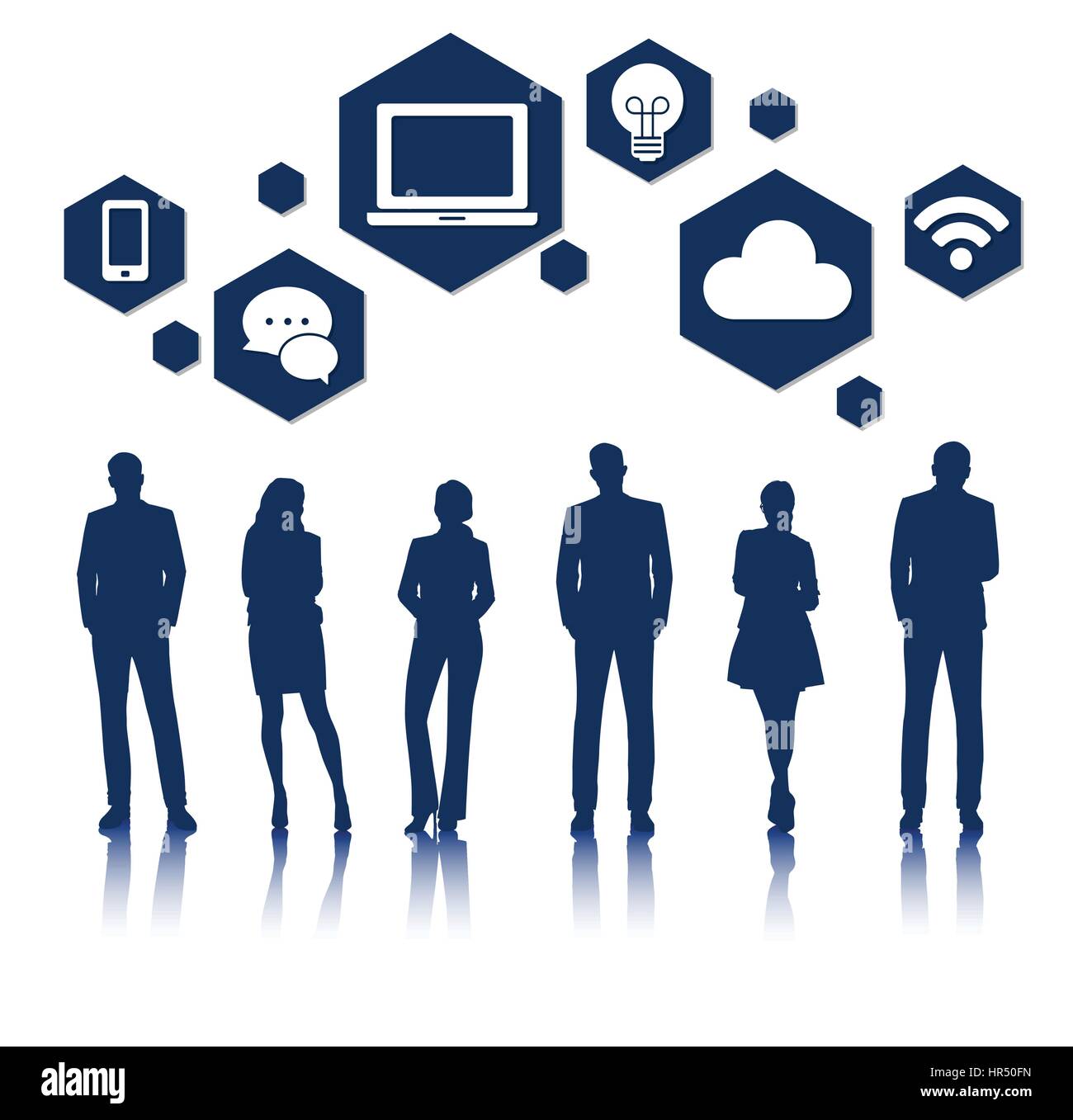 Vector UI Illustration Business People Concept Stock Vector Image & Art ...