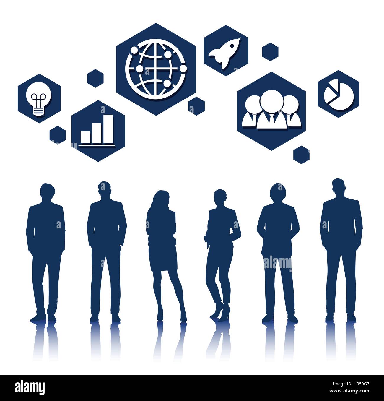 Vector UI Illustration Business People Concept Stock Vector Image & Art ...