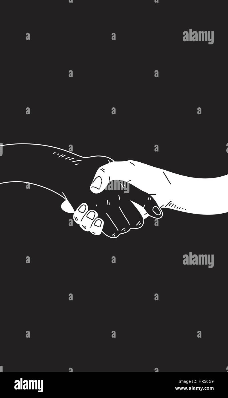 Hand shaking deal greeting vector graphic Stock Vector Image & Art - Alamy