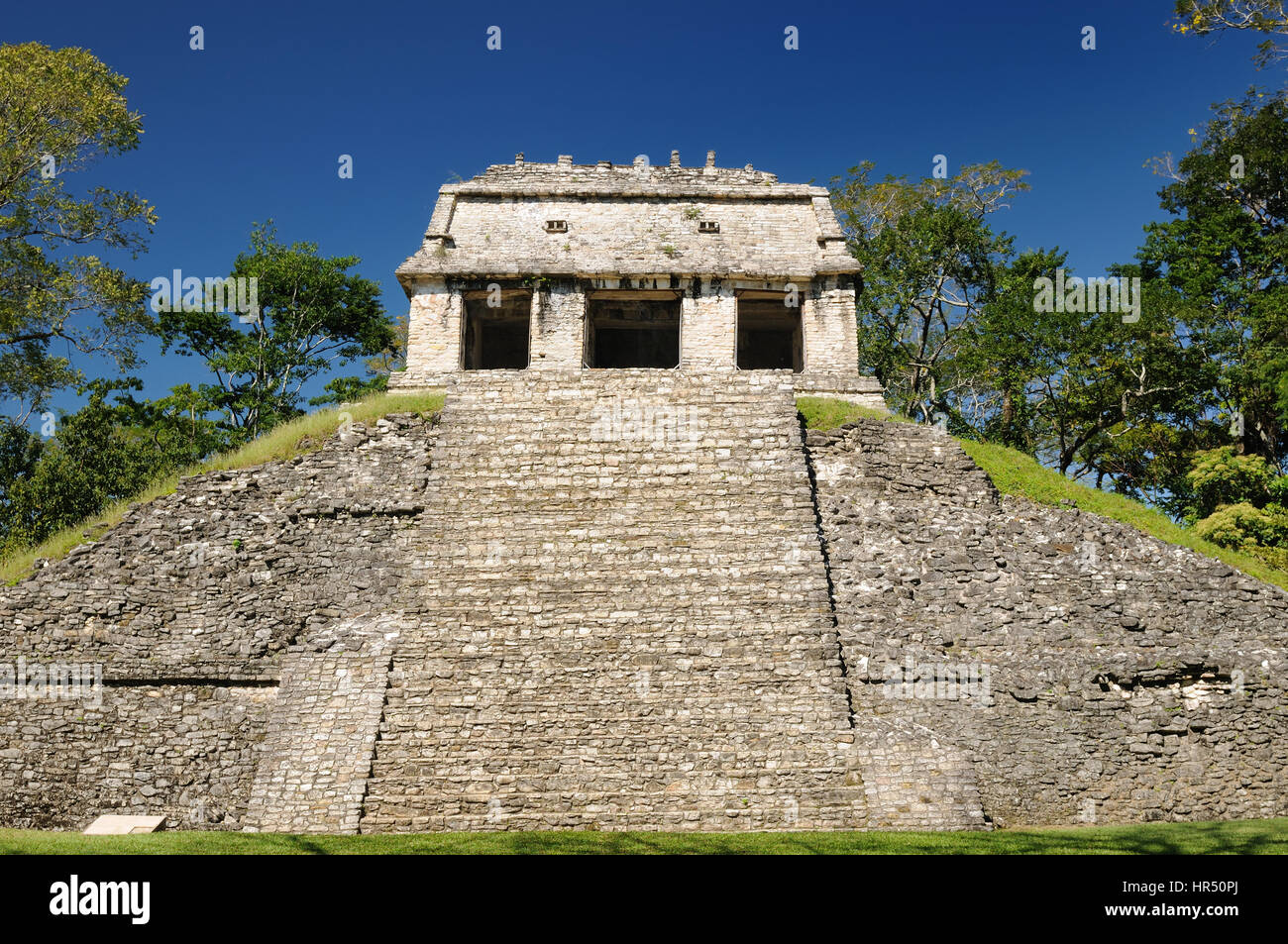 Mexico, The ancient city of Palenque sits like a king on a throne of ...