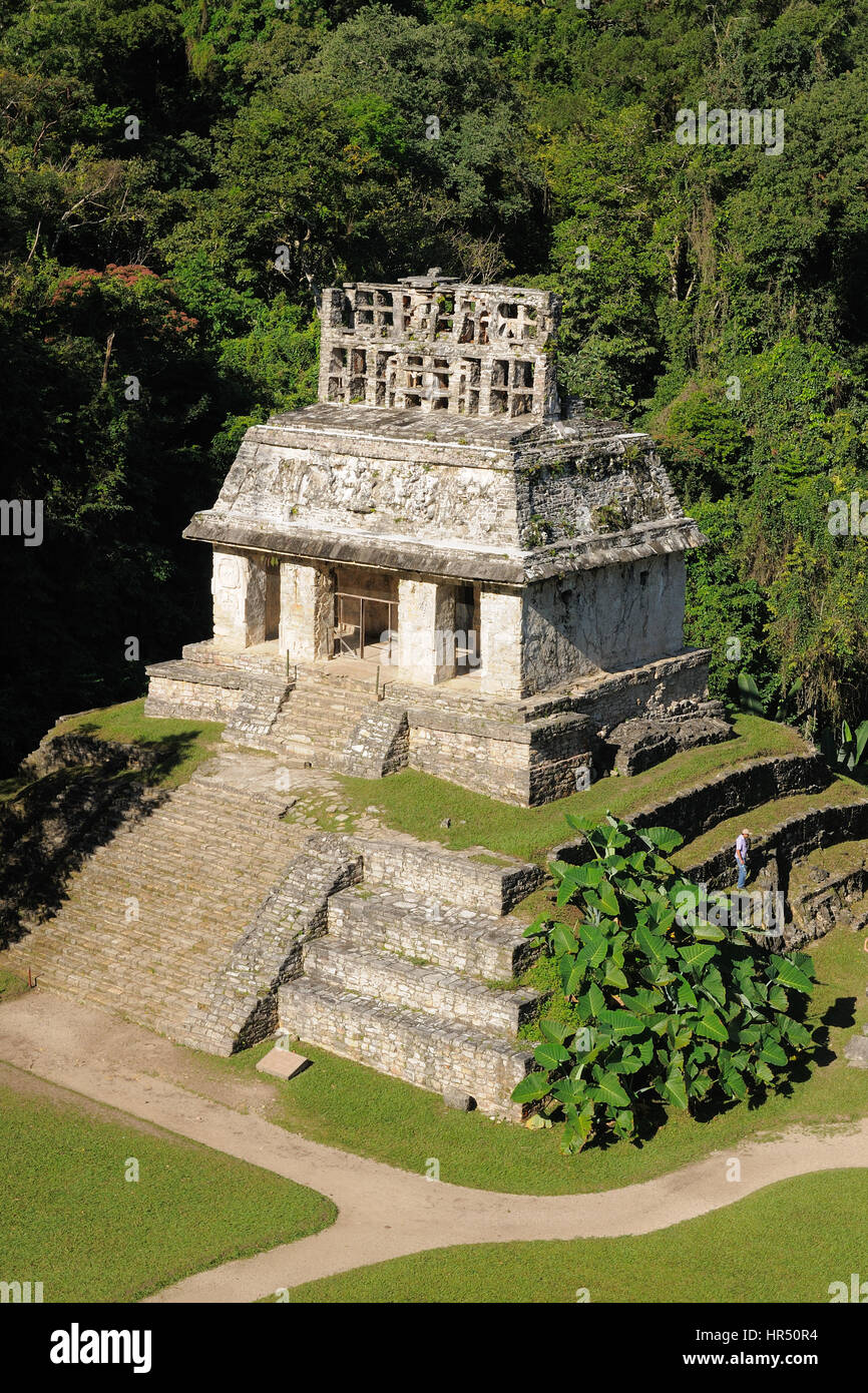 Mexico, The ancient city of Palenque sits like a king on a throne of ...