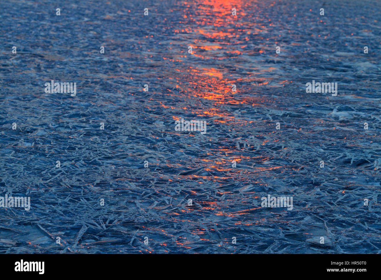 ice crystals and sunlight,spring, end of winter, texture, silhouettes ...