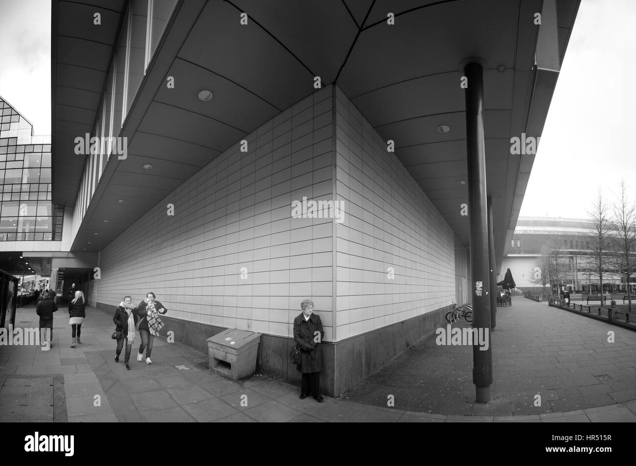 Perspective view of Old Eldon Square, Newcastle upon Tyne Stock Photo ...
