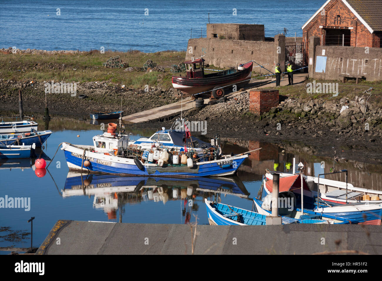 Brenda Blethyn and crew fiming an episode of Vera ,Police drama seriies ...