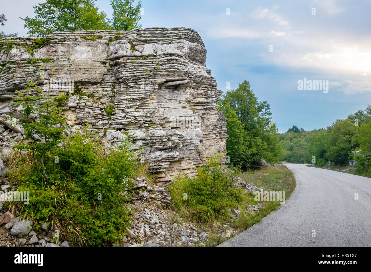 Natural rocks near Monodendri village known as Stone Forest. Zagoria ...