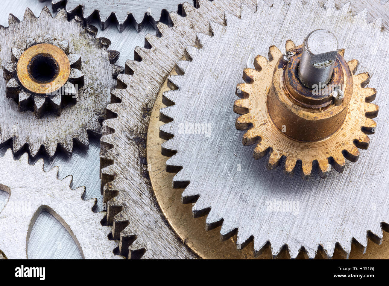 weathered dirty industrial metal cogwheels macro view Stock Photo - Alamy