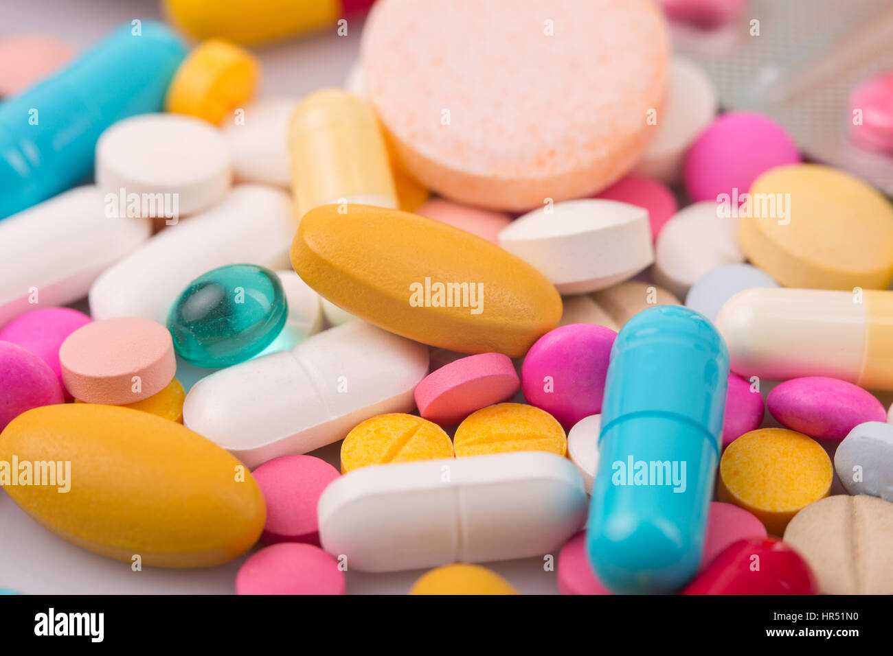 different Tablets pills capsule heap mix therapy drugs Stock Photo - Alamy