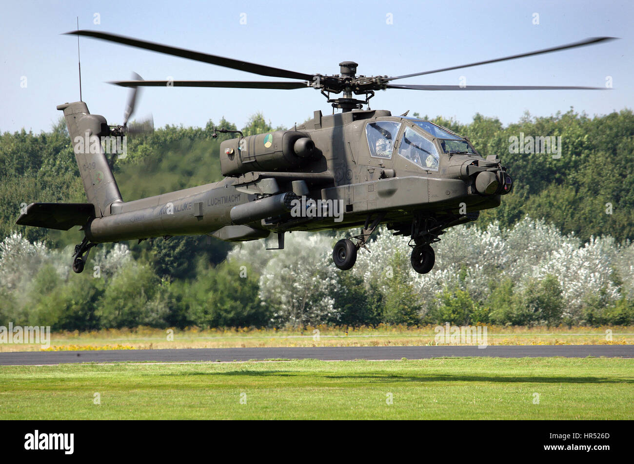 the apache helicopter of the dutch army Stock Photo - Alamy