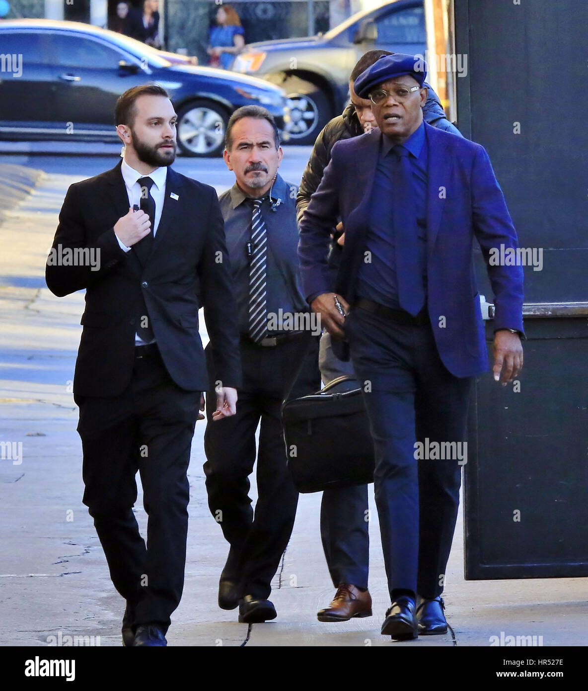 Samuel L. Jackson arrives at the Jimmy Kimmel studios for an appearance ...