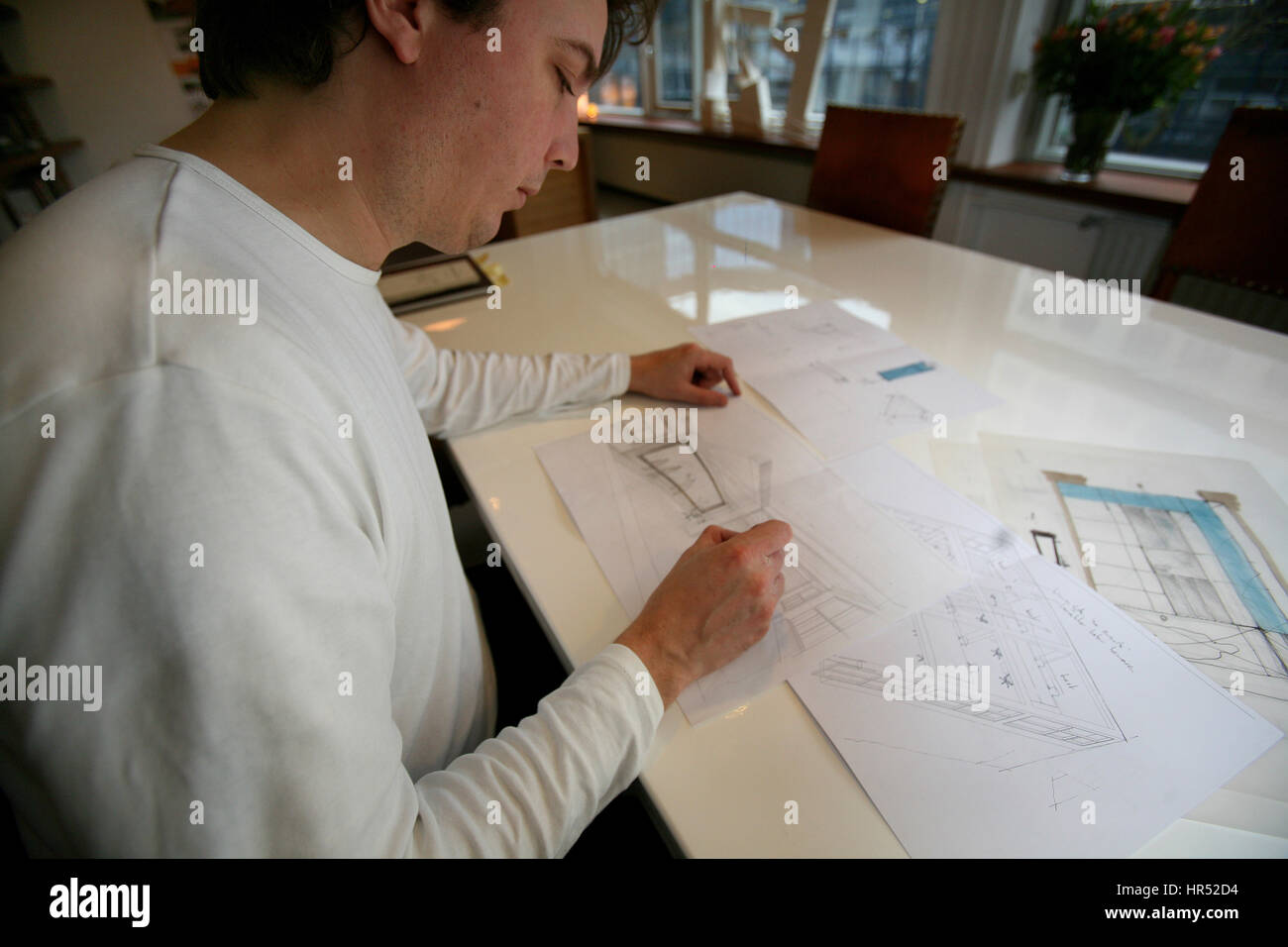 architect at work Stock Photo - Alamy