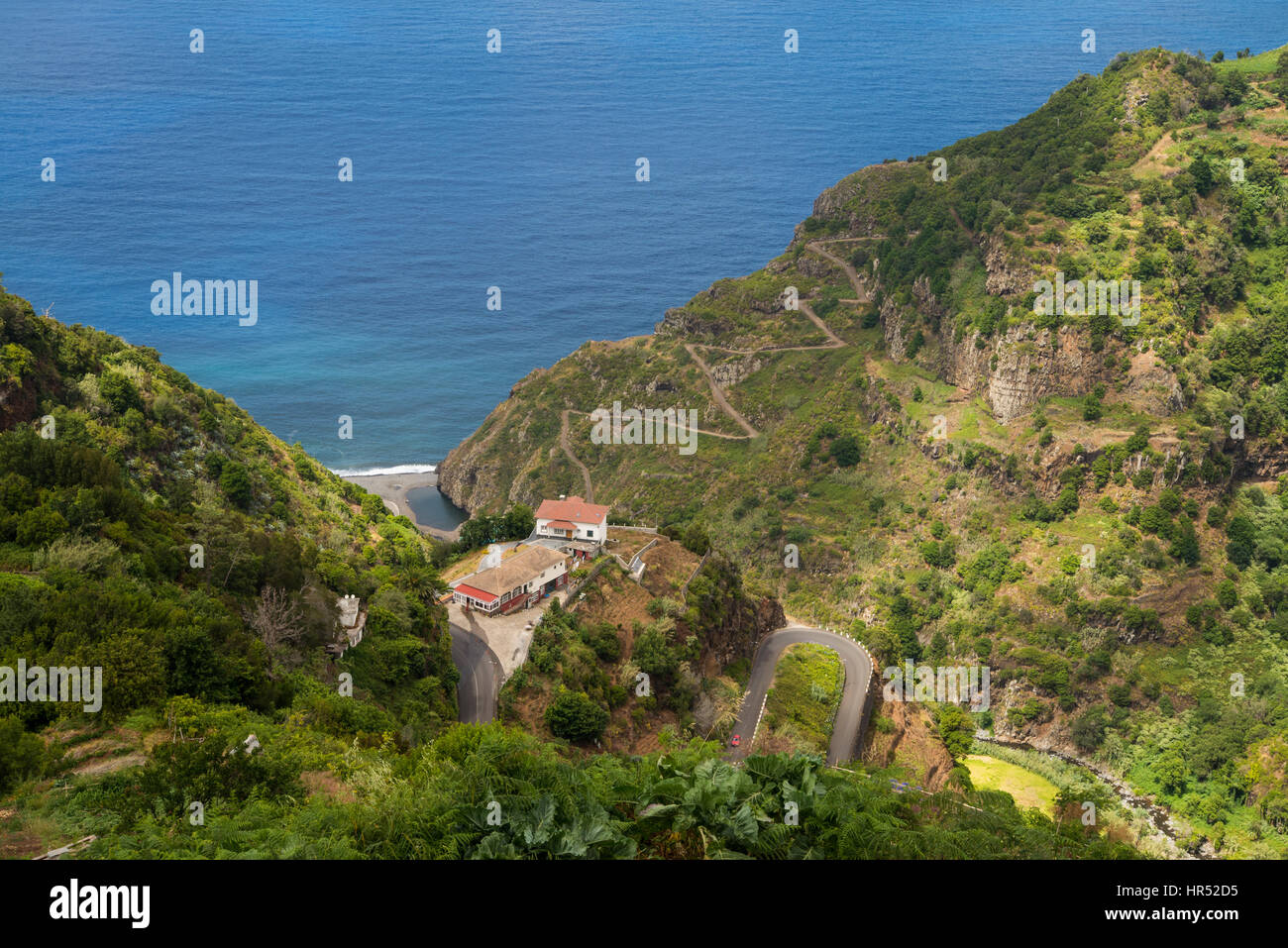 Scenic landscape of volcanic island Madeira, Portugal Stock Photo - Alamy