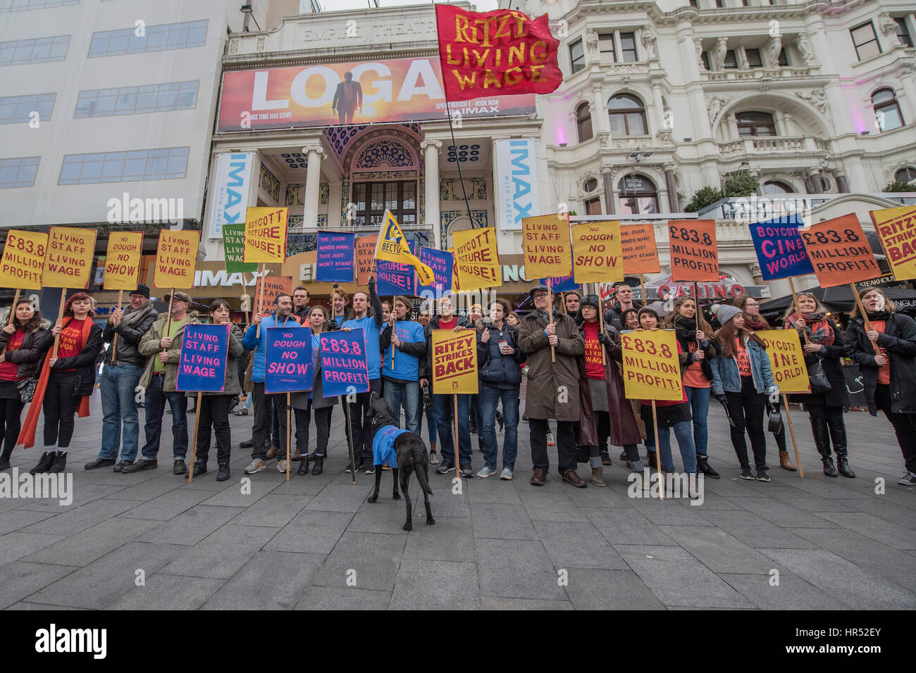 Picture house staff protest against low wages in their Cineworld owned ...