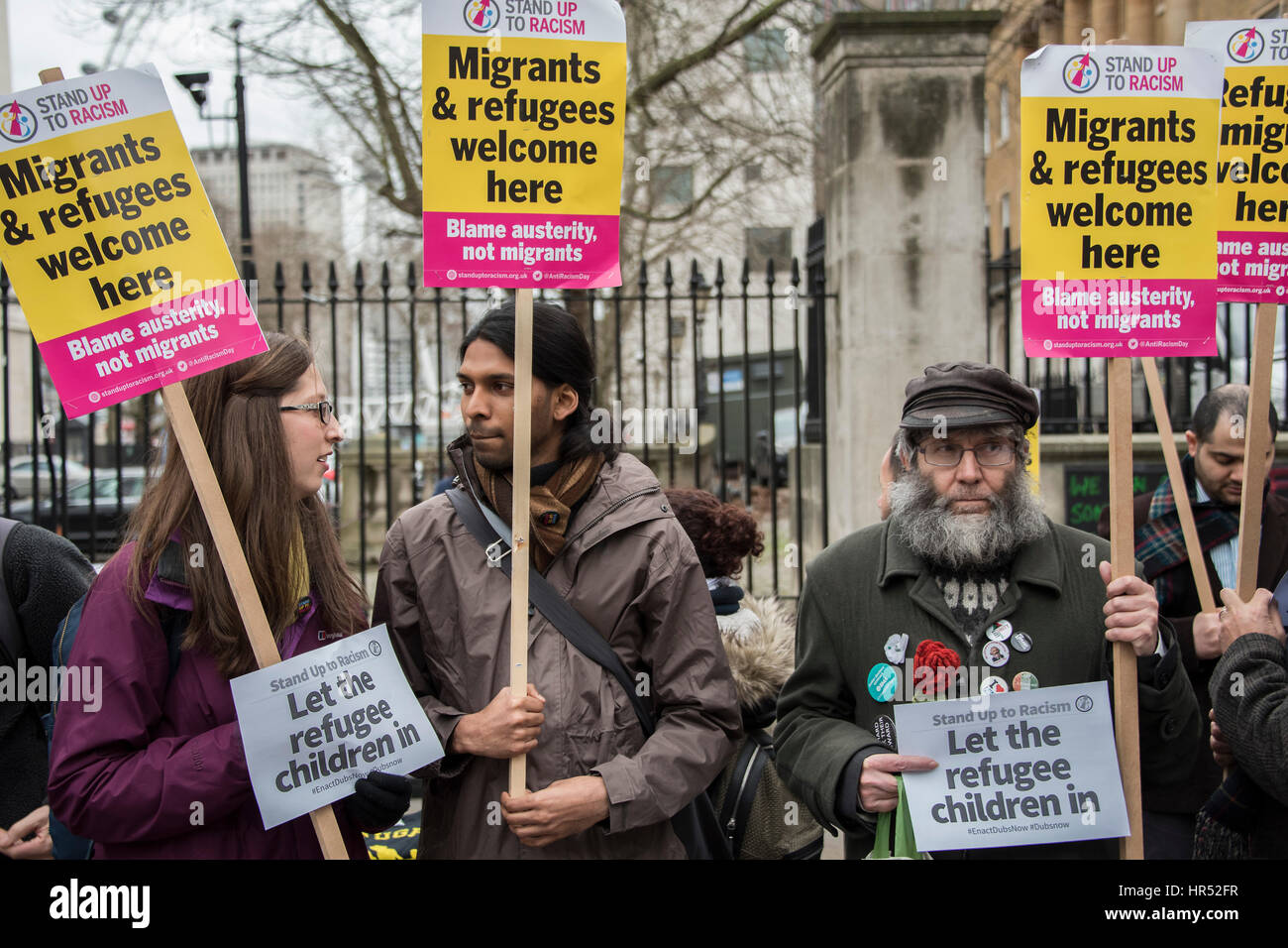 Refugee welcome racism not demonstration hi-res stock photography and ...