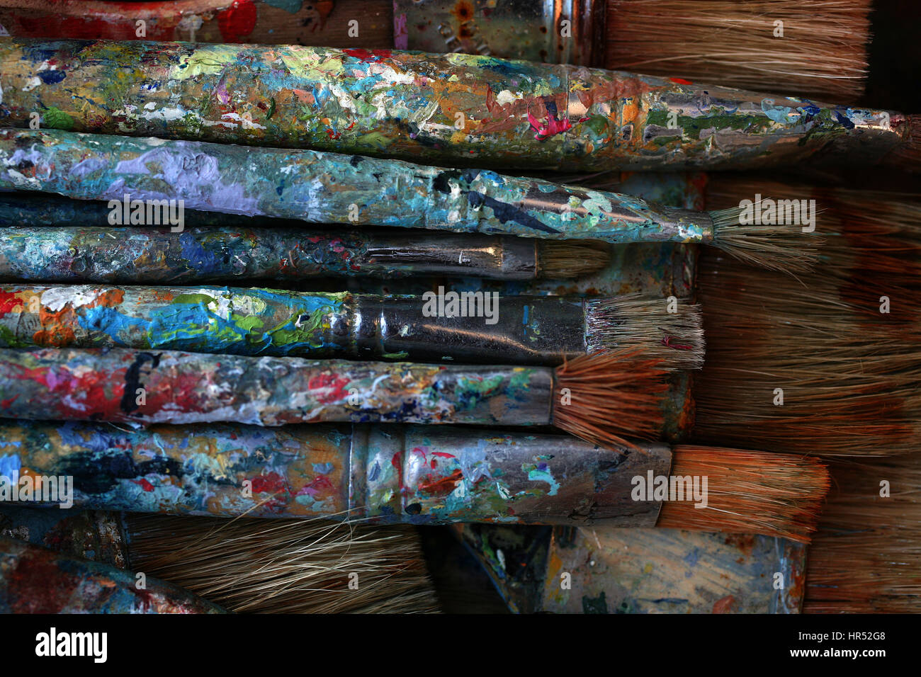 art painter at work Stock Photo - Alamy