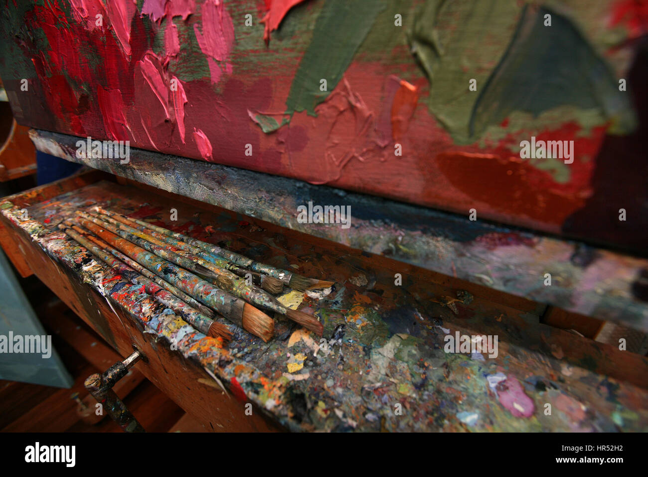 art painter at work Stock Photo - Alamy