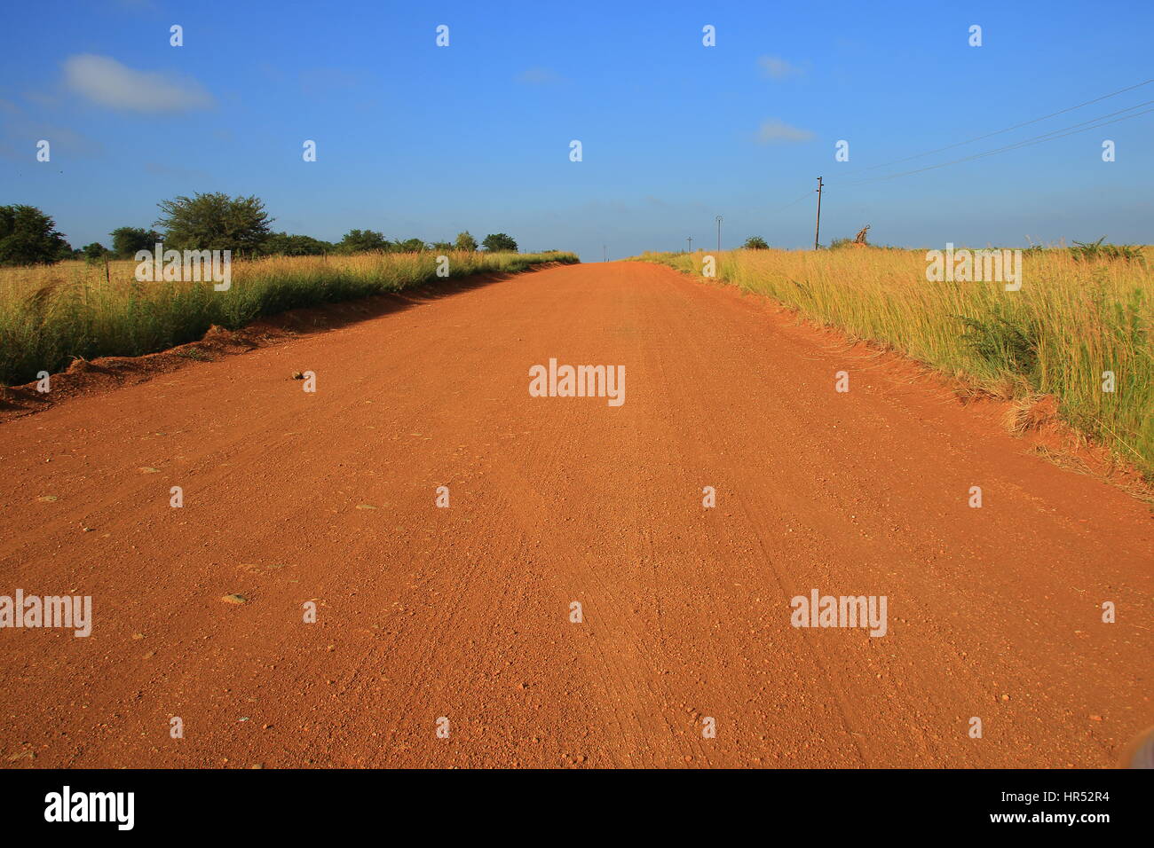 Dirt road in rural South Africa landscape format with copy space Stock ...