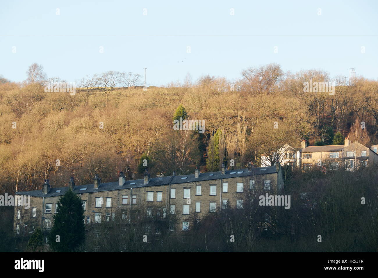Houses on hillside,Hebden Bridge,West Yorkshire,UK Stock Photo - Alamy