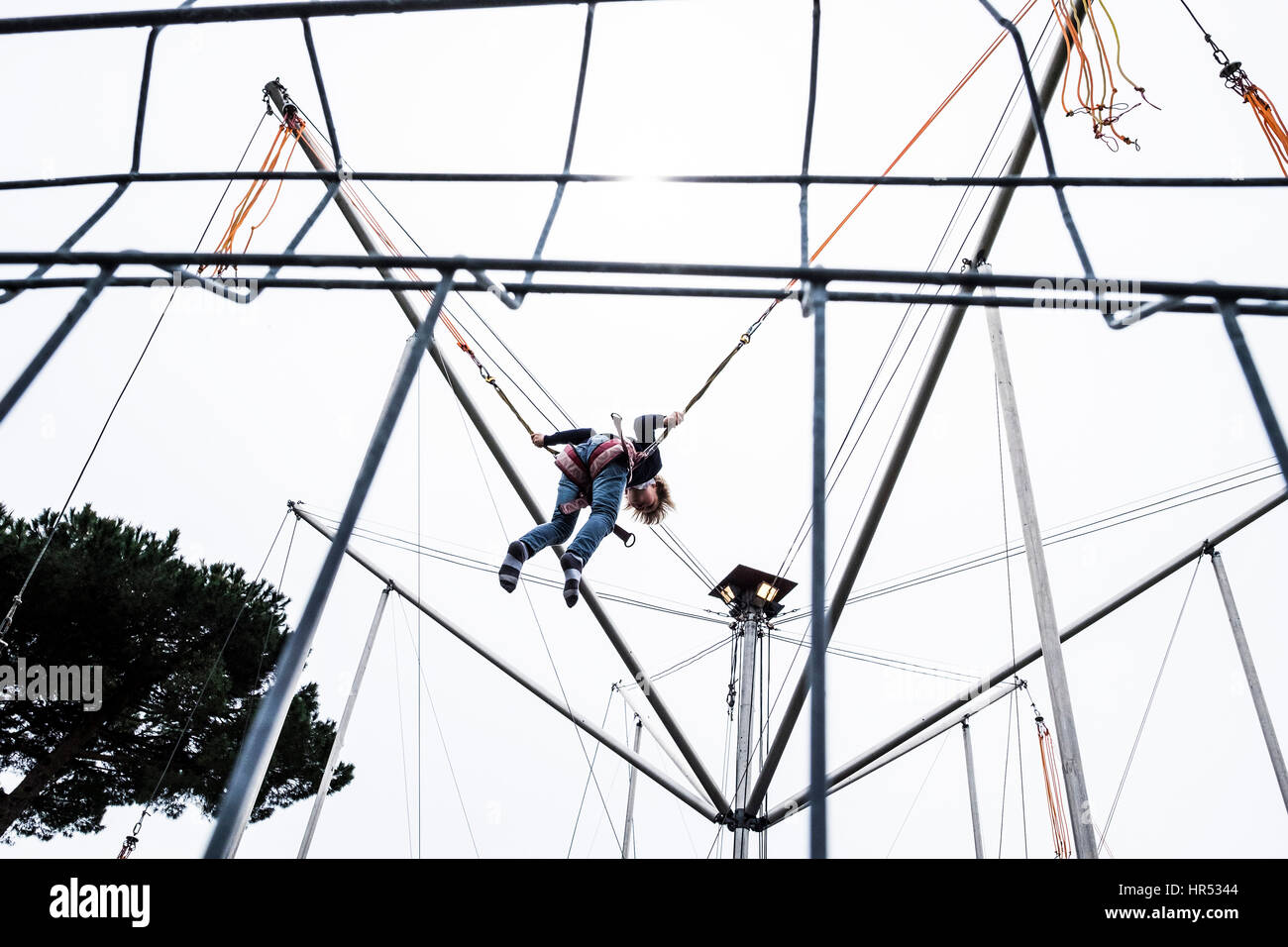 Human trampoline hi-res stock photography and images - Alamy