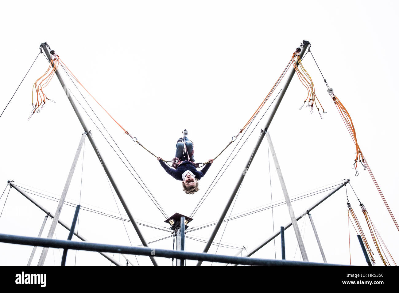 Human trampoline hi-res stock photography and images - Alamy