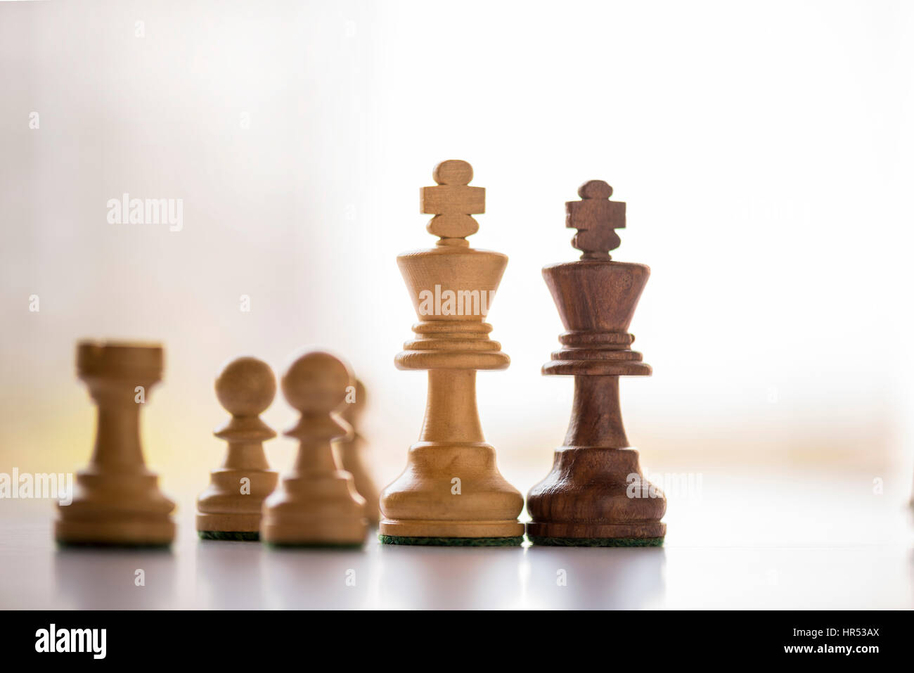 Chess on white background Stock Photo - Alamy