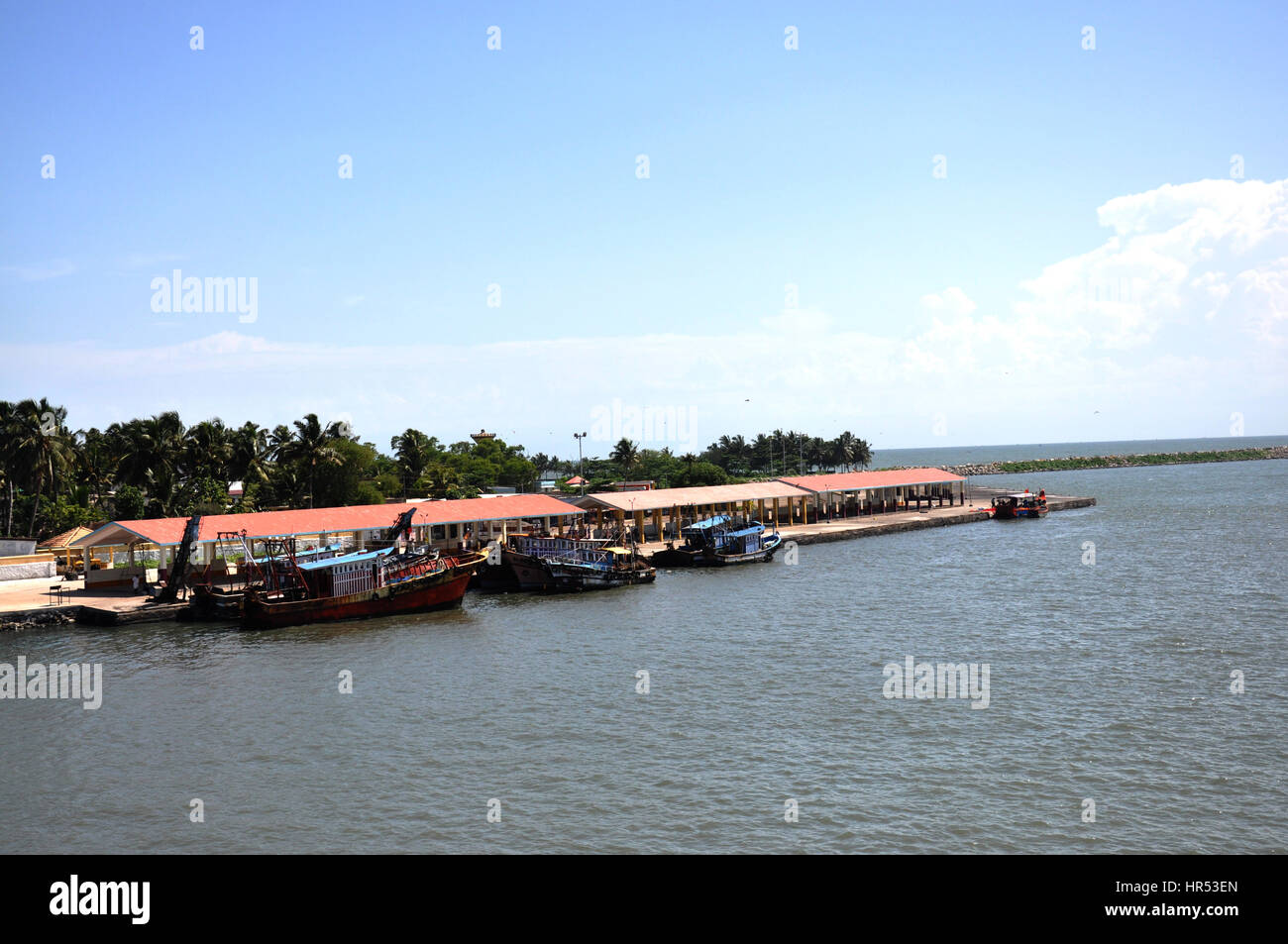 Travel Boat Station, Vembanad Kayal, Lake, Kerala India, (Photo ...